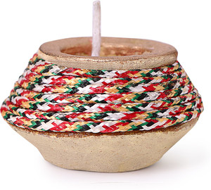 nw noworry Set of 12 Diva Traditional Handmade Rangoli Designer Clay ...