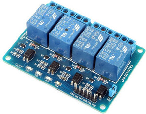 ROBO ROBO_4 Channel 5V 10A Relay Module Board for Arduino Interconnect ...