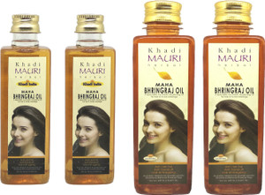 Khadi Mauri Maha Bhringraj(100ml) & Maha Bhringraj(250ml) Hair Oil ...