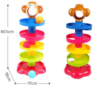 RISING BABY Early Education (Roll and Swirl Ball for Kids) Baby 5 Layer ...