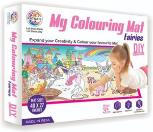 prem ratna toys PREMIUM QUALITY MY COLOURING FLOOR MAT FAIRIES by ...