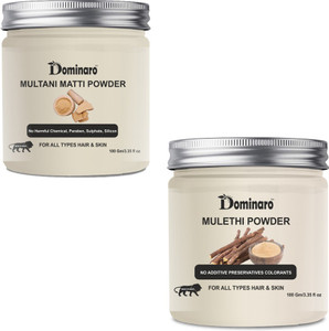 Dominaro 100 % Organic Multani Matti Powder & Mulethi Powder For Skin ...