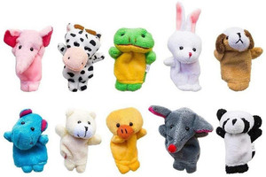 SYGA Plush Animal Finger Puppets Multicolor - 10 Pieces Finger Puppets ...