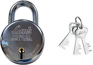 Link Locks 65mm STEEL Round Double Locking Padlock (Market Leader in it ...