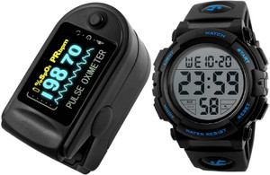 Cloud Pulse Oximeter with blood oxygen pressure monitor Waveform LED ...