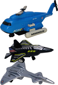 Giftary 3 Small Size Plastic Made Indian Miniature Model Fighter Jet ...