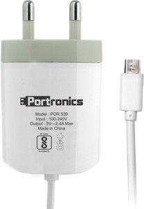 Portronics 2.4 A Wall Charger for Mobile with Detachable Cable ...