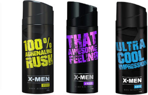 X-Men Zest, Amaze and Aqua Body Deodorant Body Spray - For Men - Price ...