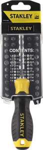 STANLEY Stanley Multi Bit Screwdriver Set Of 35, Black/Yellow, 3.5 x 2 ...
