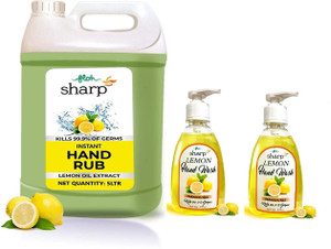 Floh Rub 5 Liter Alcohol Based + Hand Wash 300ML(Pack of 2) with Lemon ...