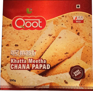 QOOT Handmade Khatta Meetha Chana Papad Masala Papad 600 g Price in ...