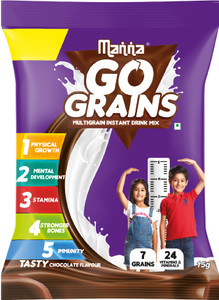 Manna Go Grain- Multigrain Instant Health Drink Mix Chocolate Price in ...
