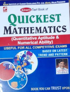 Kiran's Text Book Of Quickest Mathematics ( Quantitative Aptitude ...