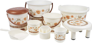 JOYO Jumbo Bathroom Set Brown Colour.. 25 L Plastic Bucket Price in ...