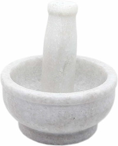 Krishana Products Indian Polo White marble Masher, Emam Dasta ...