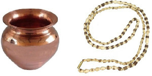Stylewell Combo Of Copper ( 2 No Regular Size ) Kalash Lota With ...