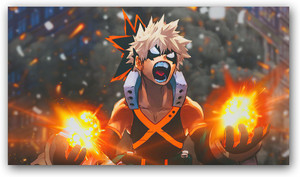 deepikadecor Bakugo Yelling HD Wall Poster My Her Academia Anime Poster ...