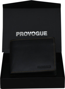 PROVOGUE Men Black Genuine Leather Wallet Black - Price in India ...