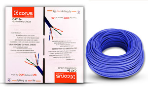 CORUS Ethernet Cable 305 m CAT 5 4 Pair FR (Flame Retardant) LAN ...