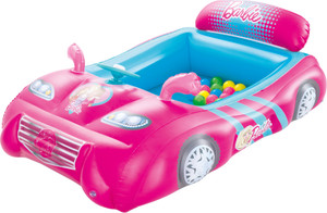 Bestway Barbie Inflatable Sports Car Ball Pit | Includes 25 Balls 99 ...