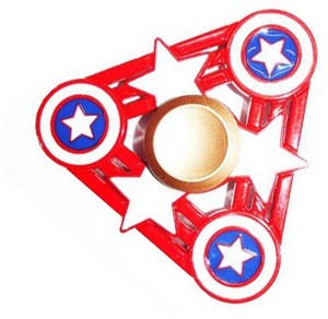 Little Joy Super Hero shield Triangle Fidget Hand Spinner Toy - Super ...