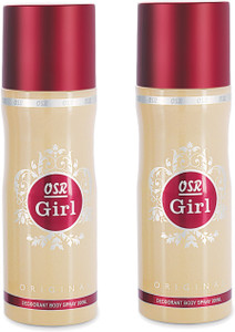 OSR Girl Deodorant Body Spray 200 ml (Pack of 2) Body Spray - For Girls ...