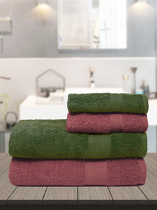 TRIDENT Cotton 460 GSM Bath Towel Set - Buy TRIDENT Cotton 460 GSM Bath ...