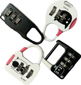 GLAZU Number Lock (Pack of 4) Padlock - Buy GLAZU Number Lock (Pack of ...