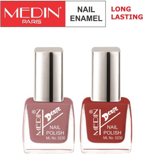 MEDIN LONG LASTING NAIL POLISH PARIS NUDE PLUS CARMINE RED PARIS NUDE ...