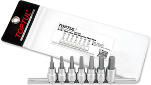 Toptul 7pcs ALLEN SOCKET SET 3/8"dr. METRICS Socket Set Price in India ...