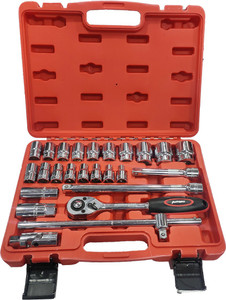 AUTOFIT Autofit 1/2 Inch Square Drive Hex Socket Set (25 Pcs.) (Packed ...