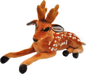 CREATIVEVILLA Lying Deer Stuffed Plush Soft Toy CVSTDEER88 - 88 cm ...