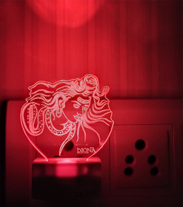 DIONA Mahakal Shiva 3D Illusion LED Multi Colour Night Lamp Home Decor ...