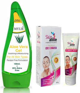 Mylie Skin Science 99% Aloe Vera Multipurpose Beauty Gel & Skin alive ...