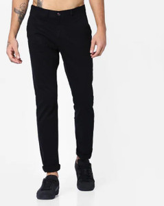 Netplay Slim Fit Men Black Trousers - Buy Netplay Slim Fit Men Black ...