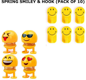 pnm-being smart Funny Emoji Spring Ball Pen Smiley Spring Doll, Cute ...