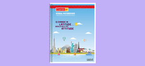 Camlin spiral notebook A4 Notebook Single line 192 Pages Price in India ...