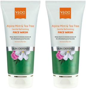VLCC Alpine Mint and Tea Tree Gentle Refreshing , 150ml Each (Pack of 2 ...