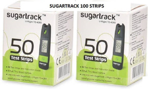 Sugartrack u-right TD-4265 100 Glucometer Strips Price in India - Buy ...