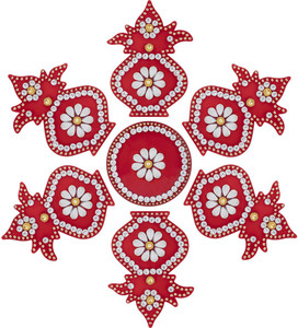 Icrafts IC-305-RED Rangoli Stencil Price in India - Buy Icrafts IC-305 ...