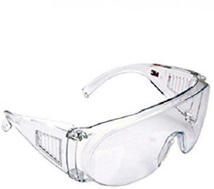 3M 1611 Clear Lens Safety Goggle - Pack of 100 Welding, Wood-working ...