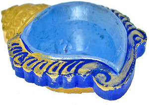 MARSHLAND Shell Design Clay Mitti Diya Oil Lamps Diya, mitti Diya ...