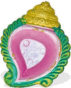 MARSHLAND Shell Design Clay Mitti Diya Oil Lamps Diya, mitti Diya ...