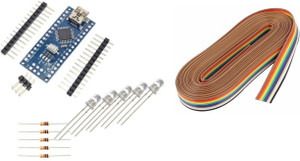 Ultragenix Arduino Nano With 2M Rainbow Wire Kids (1k5resister,5LED ...