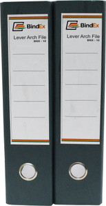 Flipkart.com | bindex Premium Quality Lever Arch Box File (Dark Gray ...