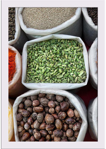 Indian Colored Spices Framed Art Print Paper Print - ArtzFolio.com ...
