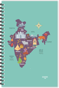 ESCAPER INDIAN Culture Map (Ruled - A5 Size - 8.5 x 5.5 inches ...