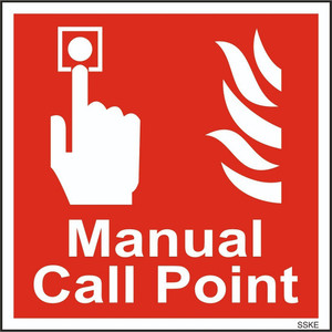 JEEPL Manual call point SIGN BOARD, ACP WITH VINYL, 10X8 INCHES (03 ...