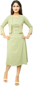 ELENDRA Girls Below Knee Party Dress Price in India - Buy ELENDRA Girls ...