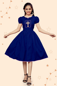 Kidotsav Indi Girls Midi/Knee Length Casual Dress Price in India - Buy ...
